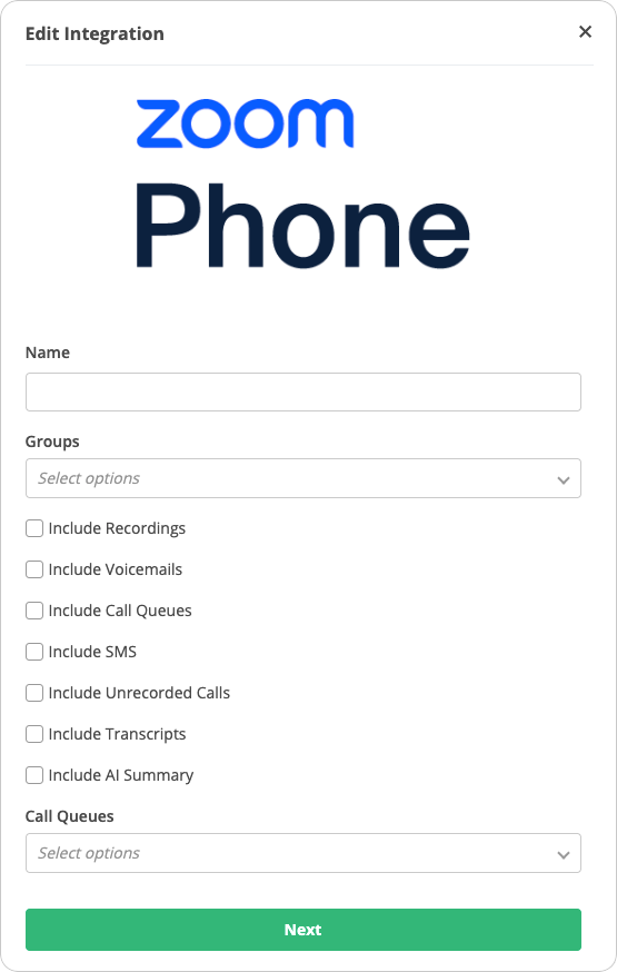 Content Source Integration: Zoom Phone – Theta Lake